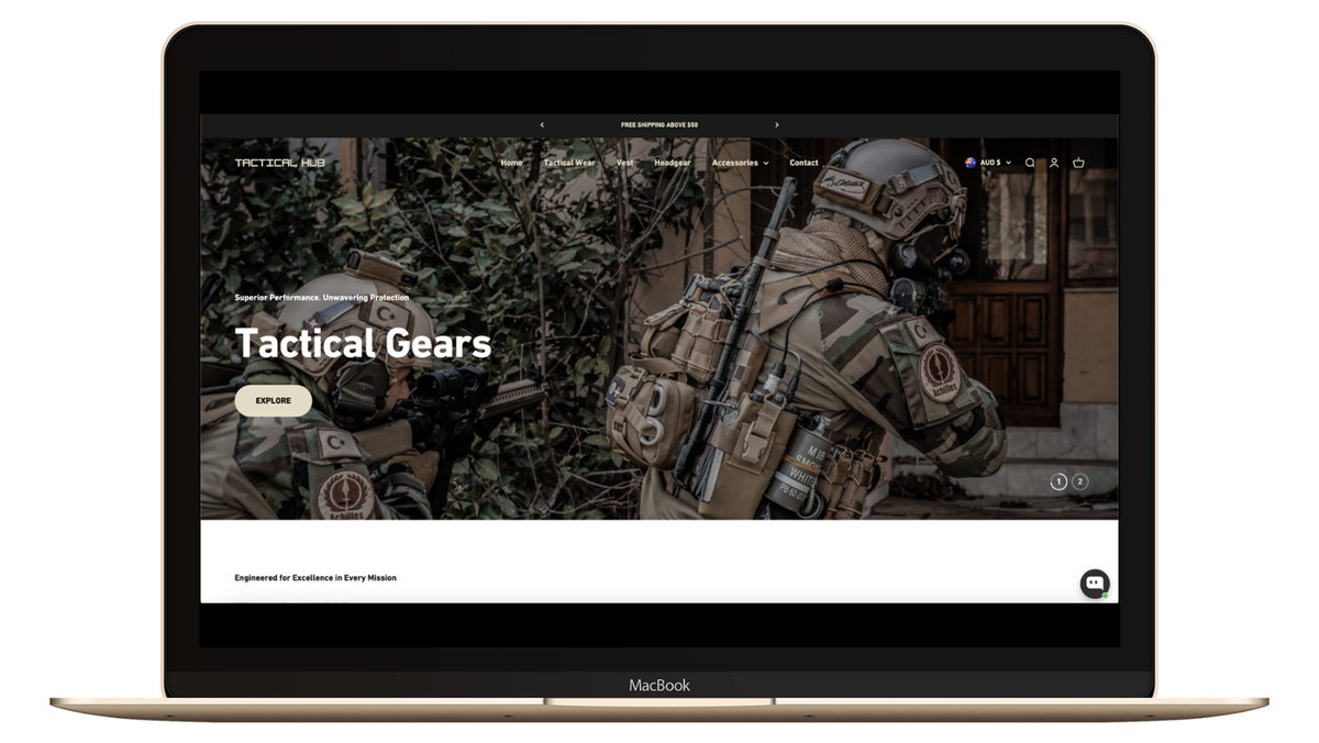 Tactical Hub | Pre-built Dropshipping Store For Sale